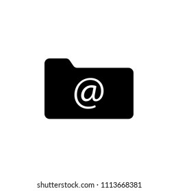 Email Folder Icon On White Background: เวกเตอร์สต็อก (ปลอดค่าลิขสิทธิ์ ...