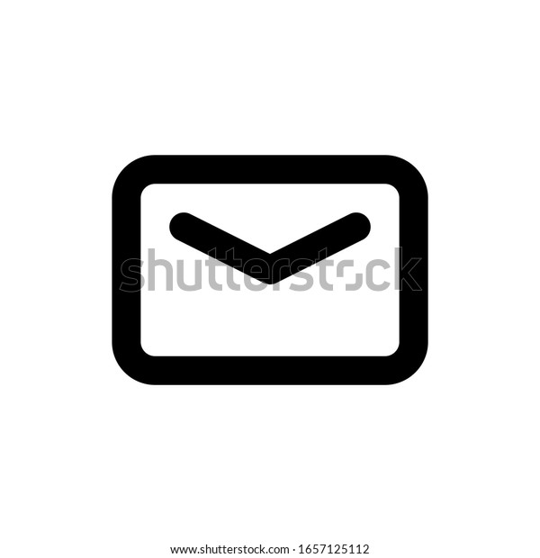 Email Icon Logo Design Line Style Stock Vector (Royalty Free ...