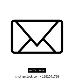 Email Icon Logo Vector Illustration Simple Stock Vector (Royalty Free ...