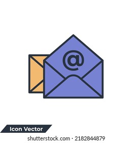 Email Icon Logo Vector Illustration Envelope Stock Vector (Royalty Free ...