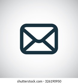 Email Icon On White Background Stock Vector (Royalty Free) 326190950 ...
