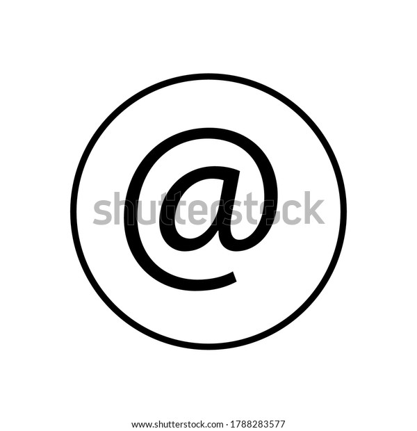 Email Icon Outline Style Your Design Stock Vector (Royalty Free ...
