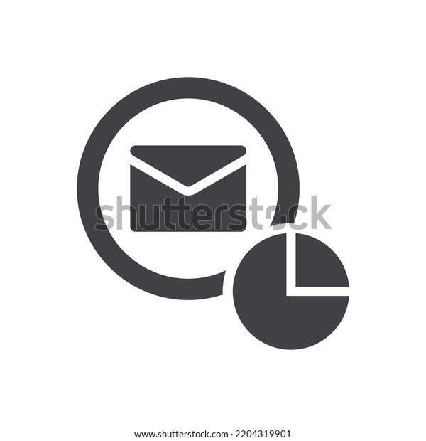 Email Icon Pie Chart Sign Symbol Stock Vector (Royalty Free) 2204319901 ...