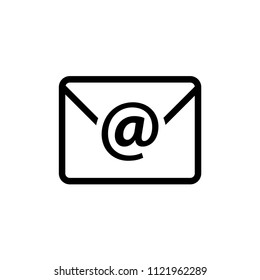Email Icon Vector Isolated Background Stock Vector (Royalty Free ...
