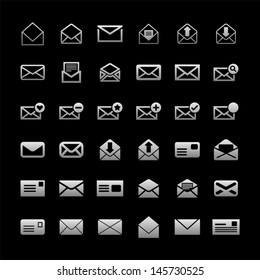 Mail Message Vector Icons Email Pictogram Stock Vector (Royalty Free ...