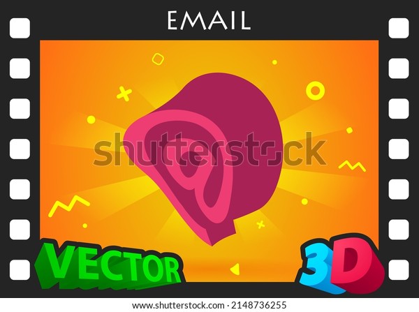 Email Isometric Design Icon Vector Web Stock Vector (Royalty Free ...