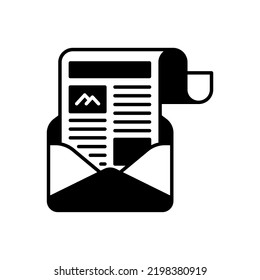 Email Newsletter Icon Vector Logotype Stock Vector (Royalty Free ...