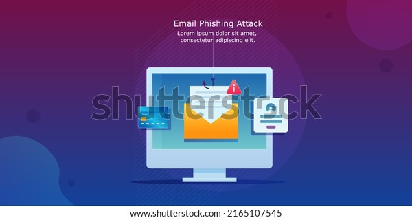 Email Phishing Phishing Attack Cyber Attack Stock Vector (Royalty Free ...