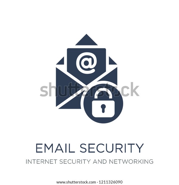 Email Security Icon Trendy Flat Vector Stock Vector (Royalty Free ...