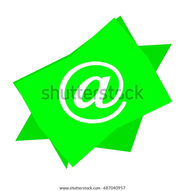 Email Sign Stock Vector (Royalty Free) 687040957 | Shutterstock