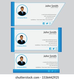 4,491 Email signature template Images, Stock Photos & Vectors ...