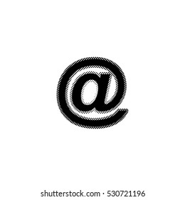 Email Symbol Black Vector Icon Stock Vector (Royalty Free) 530721196 ...