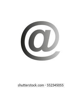 Email Symbol Black Vector Icon Stock Vector (Royalty Free) 552345055 ...