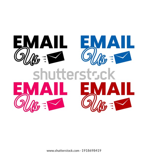 Email Us Icon Sticker Badge Label Stock Vector (Royalty Free ...