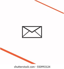 Email Vector Grey Icon On White Stock Vector (Royalty Free) 550992124 ...