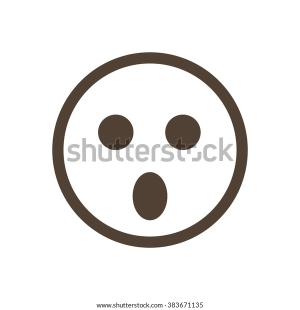 Embarrassed Emoticon Stock Vector (Royalty Free) 383671135