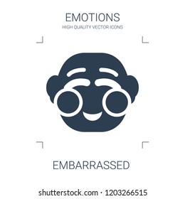 Embarrassed Icon High Quality Filled Embarrassed Stock Vector (Royalty ...