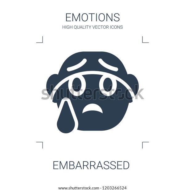 Embarrassed Icon High Quality Filled Embarrassed Stock Vector (Royalty ...