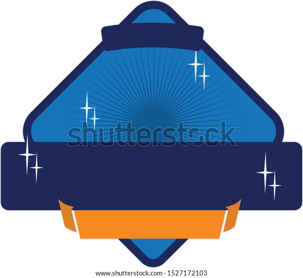 Emblem Bling Flash Frame Logo Stock Vector (Royalty Free) 1527172103 ...