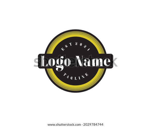 Emblem Circle Sun Logo Design Stock Vector (Royalty Free) 2029784744 ...