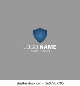 Emblem Logo Design Blue Colour Stock Vector (Royalty Free) 1637707795 ...