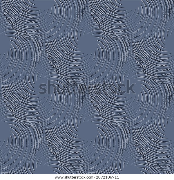 Emboss Grunge Spiral Circles 3d Seamless Stock Vector (Royalty Free ...