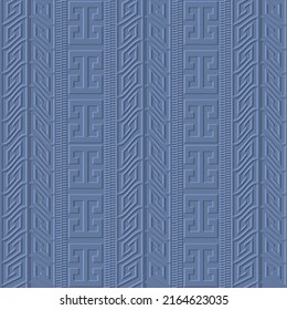 Emboss Striped Borders 3d Seamless Pattern Stock Vector (Royalty Free ...
