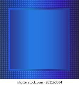 Embossing Metallic Frame Background Blue Tone Stock Vector (Royalty ...