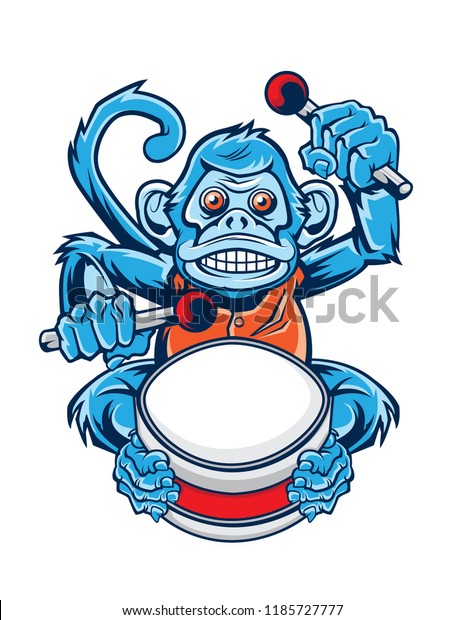 Embrace Monkey Madness Stock Vector (Royalty Free) 1185727777 ...