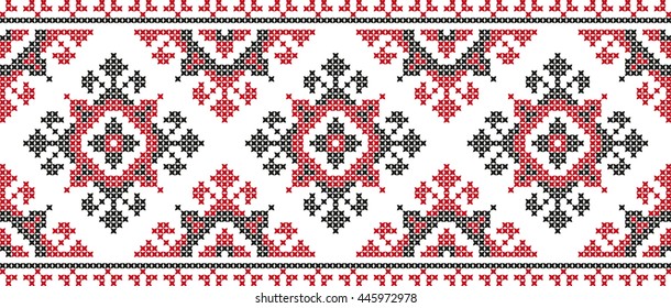 Knitted Christmas New Year Pattern Norwegian: стоковая векторная ...