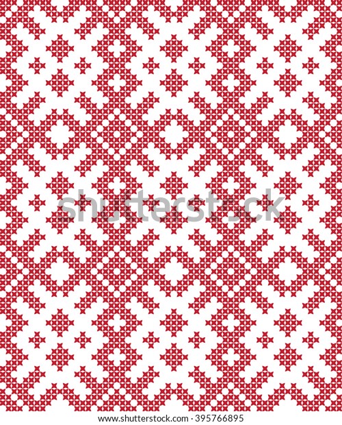 Embroidered pattern on transparent background