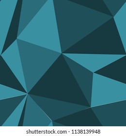 Emerald Green Triangles Shapes Seamless Vector Stock Vector (Royalty ...