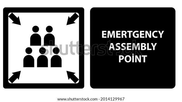 Emergency Assembly Area Vector Illustration Eps Stock Vector (Royalty ...