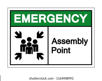 Emergency Assembly Point Symbol Sign Vector Stock Vector (Royalty Free ...