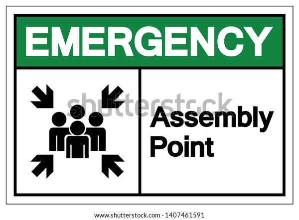 Emergency Assembly Point Symbol Sign Vector 库存矢量图（免版税）1407461591 ...