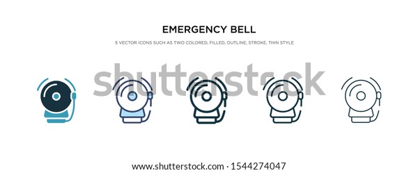 Emergency Bell Icon Different Style Vector Stock Vector (Royalty Free ...