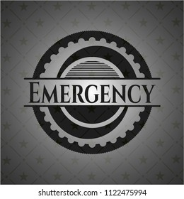 Emergency Black Badge Stock Vector (Royalty Free) 1122475994 | Shutterstock