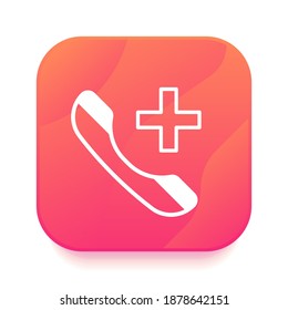 Emergency Call App Logo Design Colored Stock Vector (Royalty Free ...