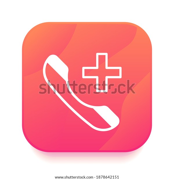 Emergency Call App Logo Design Colored Stock Vector (Royalty Free ...