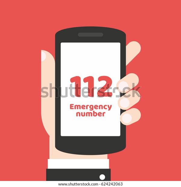 Emergency Call Number 112 Concept Stock Vector (Royalty Free) 624242063 ...