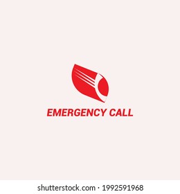 Emergency Call Symbol Vector Logo Illustration Stock Vector (Royalty ...