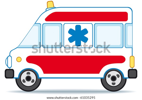 Emergency Car Icon On White Background Stock Vector (Royalty Free ...