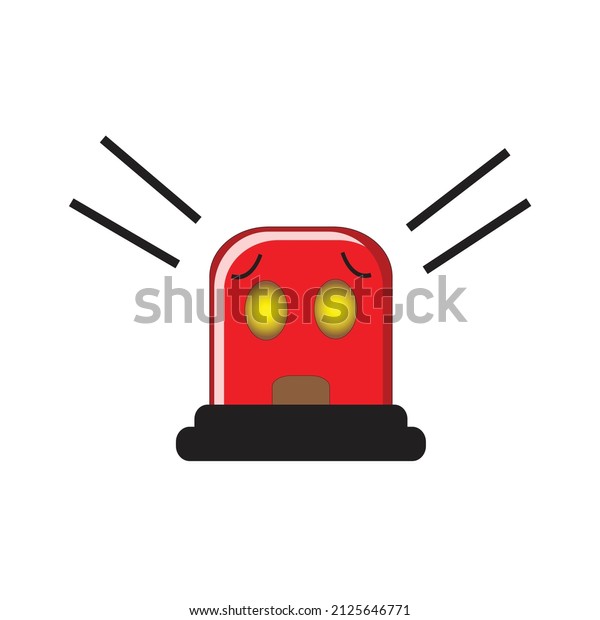 Emergency Cartoon Vector Illustration White Background: เวกเตอร์สต็อก ...