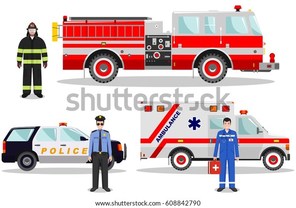 Concept d'urgence. Illustration détaillée d'un pompier, : image ... Concept d'urgence. Illustration détaillée d'un pompier, : image ...