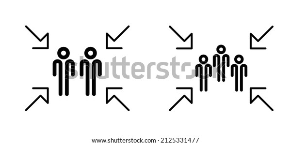 Emergency evacuation assembly point. Cartoon vector meeting, evacuation ...