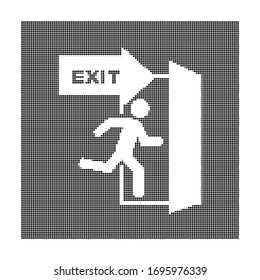 Emergency Exit Escape Route Sign Stock Vector (Royalty Free) 1695976339