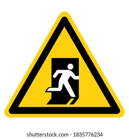 Warning Emergency Window Symbol Sign Vector Stock Vector (Royalty Free ...