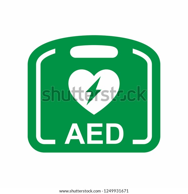 Emergency First Aid Defibrillator Vector Icon Stock Vector (Royalty ...