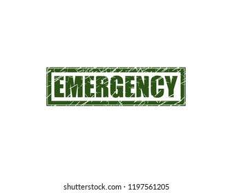 Emergency Green Stamp Stock Vector (Royalty Free) 1197561205 | Shutterstock