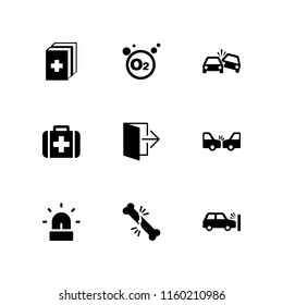 Emergency Icon 9 Emergency Set Red Stock Vector (Royalty Free) 1160210986